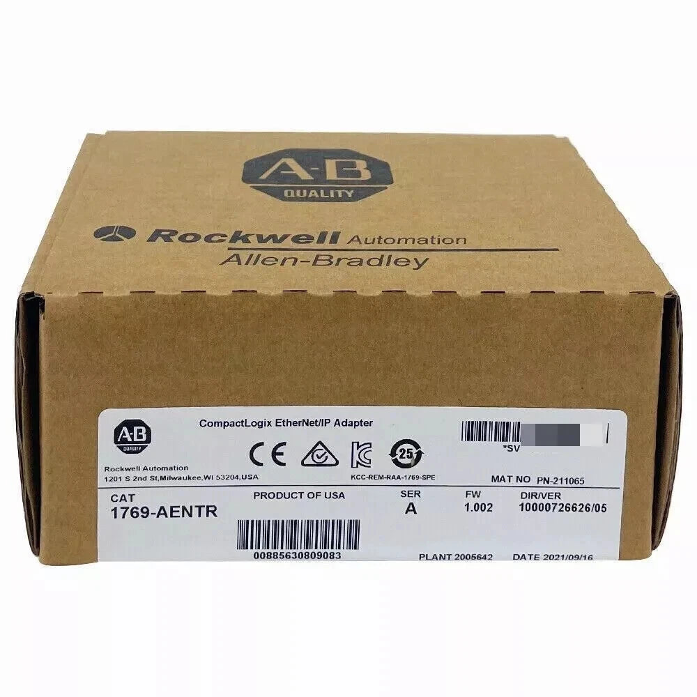 NEW AB 1769-AENTR CompactLogix EtherNet/IP Adapter Ser A Allen-Bradley ...